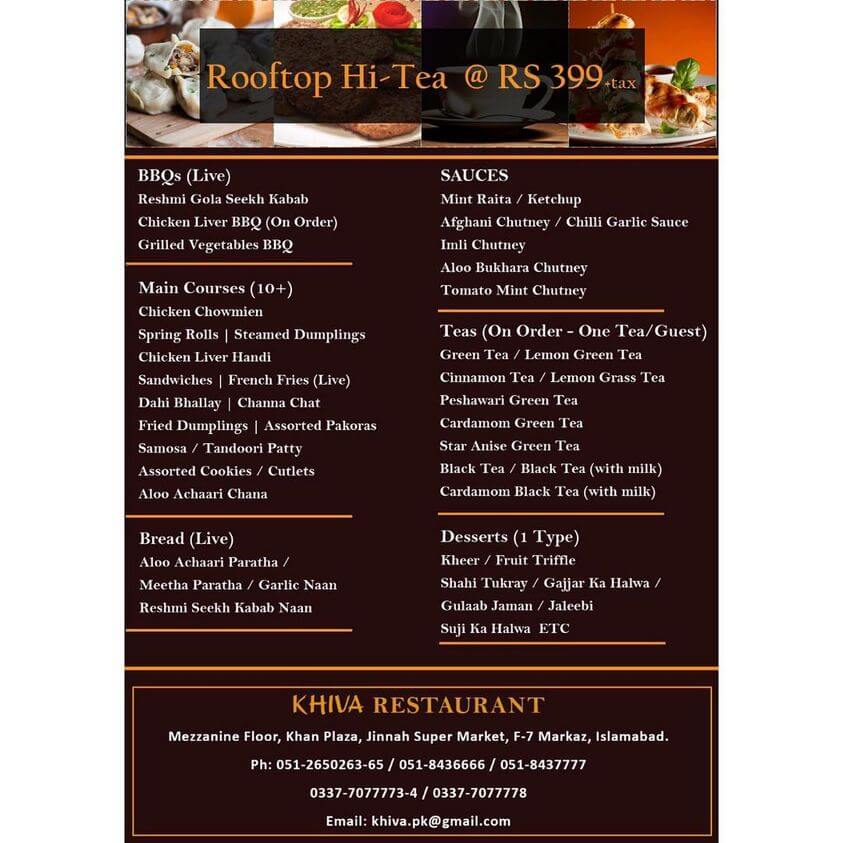 15 Best Places To Get Hi-Tea In Islamabad - Best Ambiance & Food