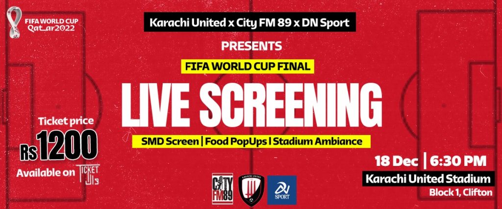 FIFA Final Live Screening - Food, Music & Photo-booths