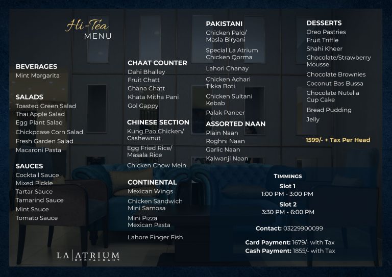 15 Best Places For Hi-Tea in Lahore 2022 - Updated