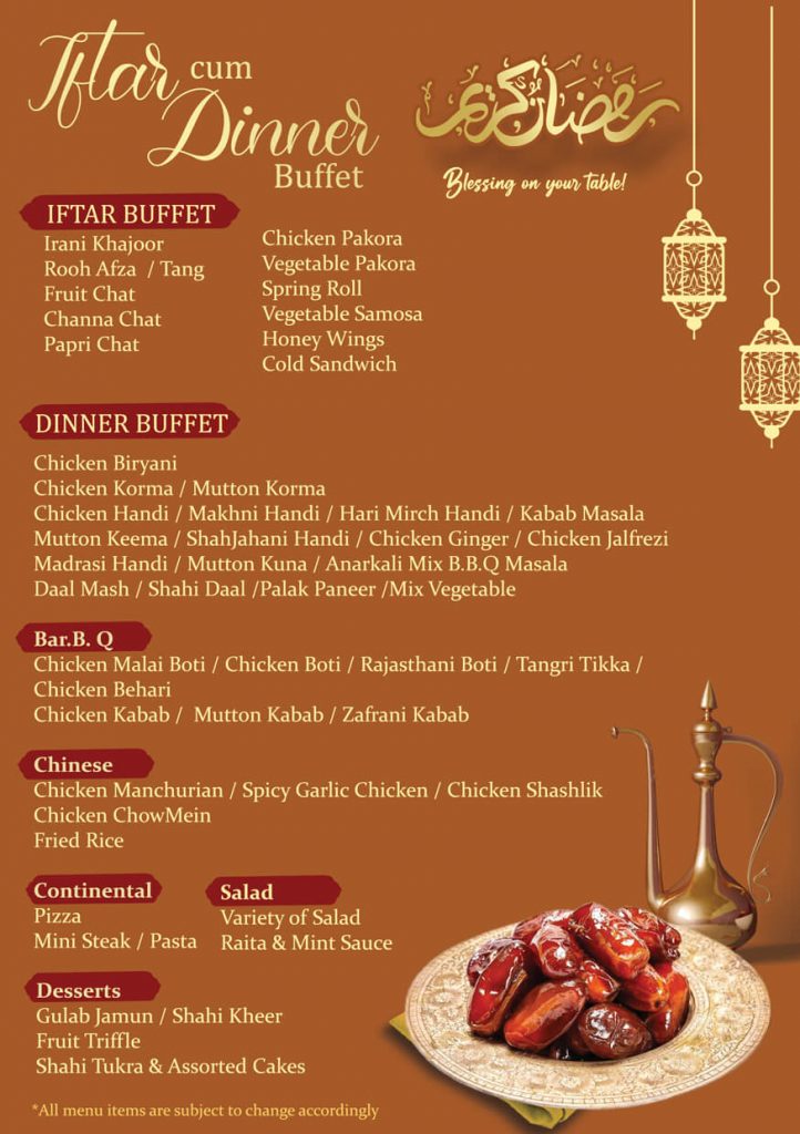 13 Best Places For Iftar Buffet in Rawalpindi | Menu & Prices