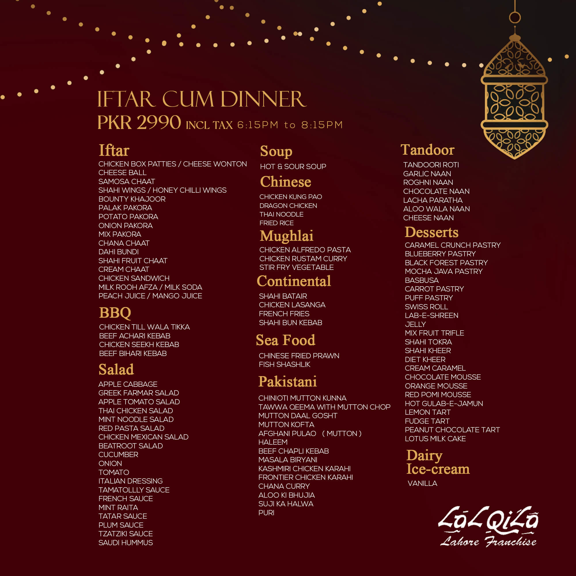 15 BEST Places For Iftar Buffet in Lahore: Menus & Prices (2023)