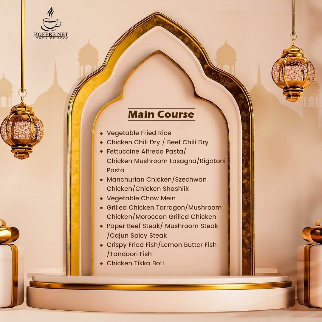 Koffee Net Iftar Buffet - Menu, Price, & Location