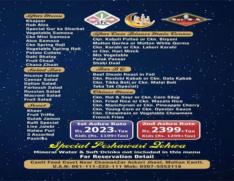 BBQ Tonight Iftar Buffet 2023 - Menu & Prices for Each Branch