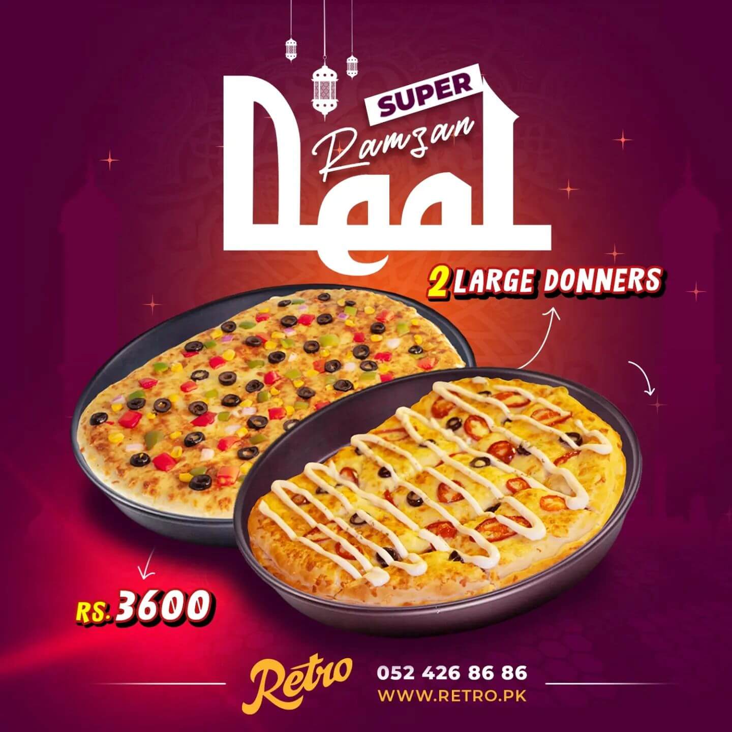 Retro Pizza Ramadan Deals - Unbeatable Pizza Deals to Enjoy