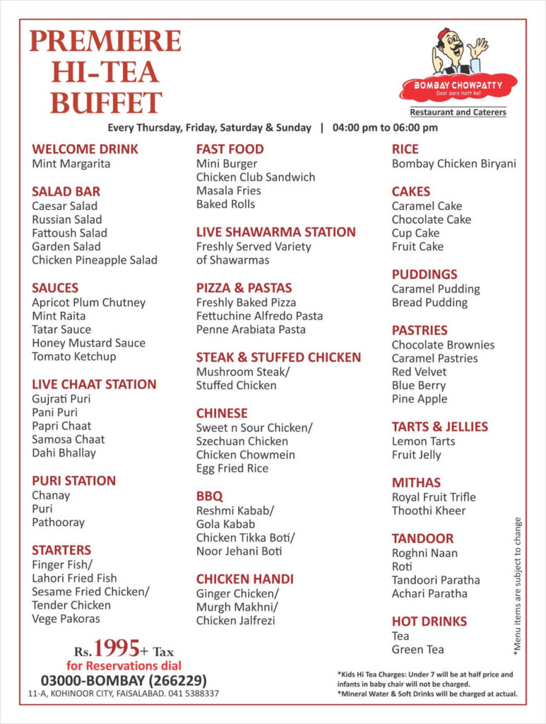 10 Best Places to Get Hi-tea in Faisalabad 2023: Menus & Contact