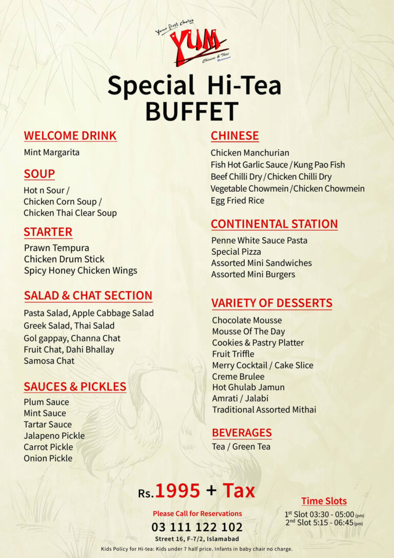 9 Places To Get Hi-Tea In Islamabad - The Best Ambiance & Food