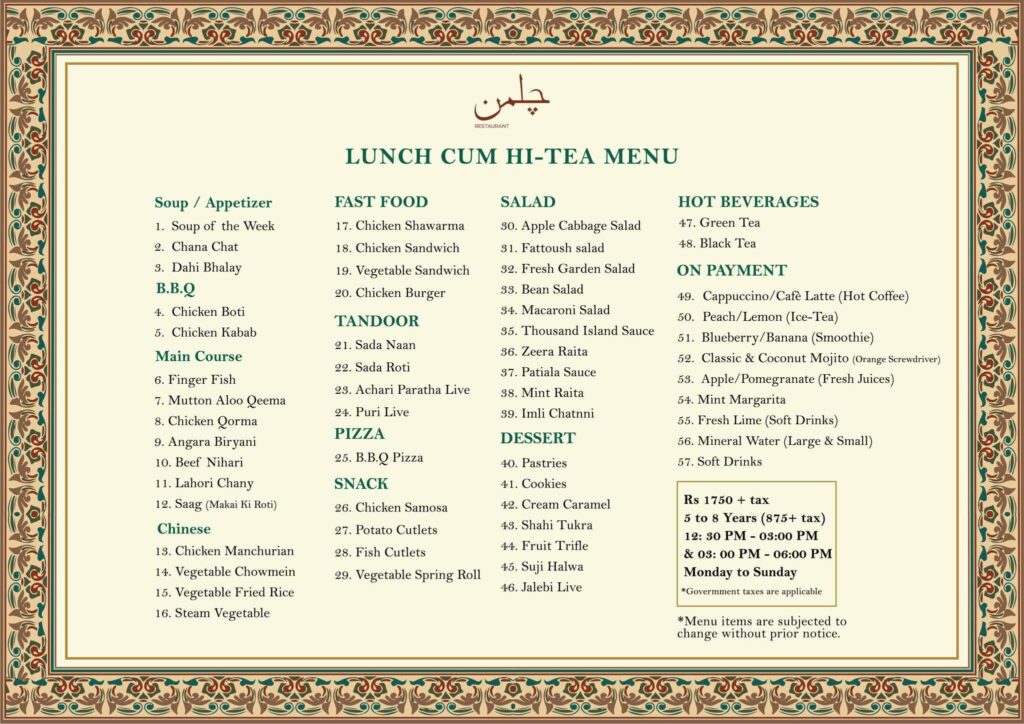 9 Places To Get Hi-Tea In Islamabad - The Best Ambiance & Food