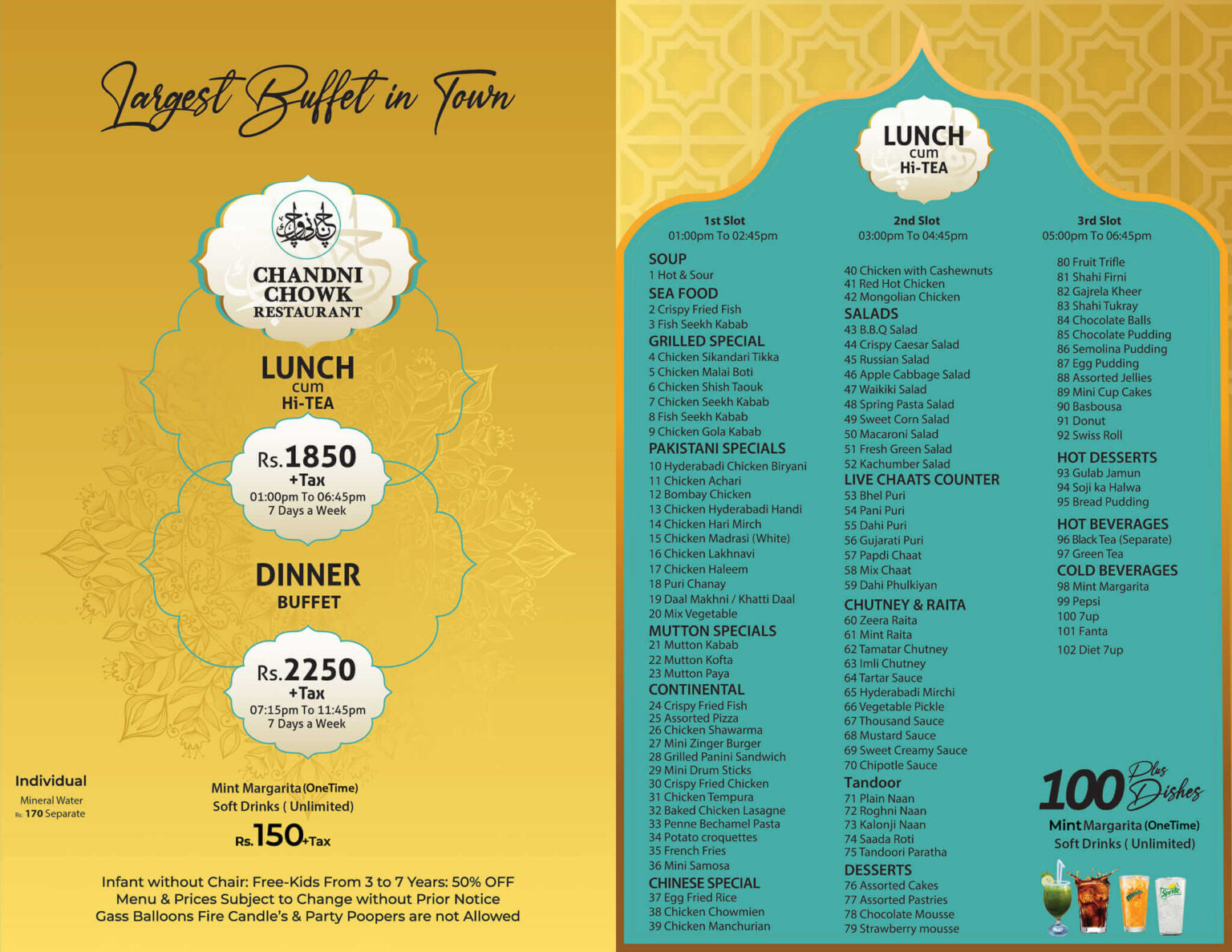 16 Best Places to Enjoy Hi-Tea Buffet in Lahore - 2024 Updated