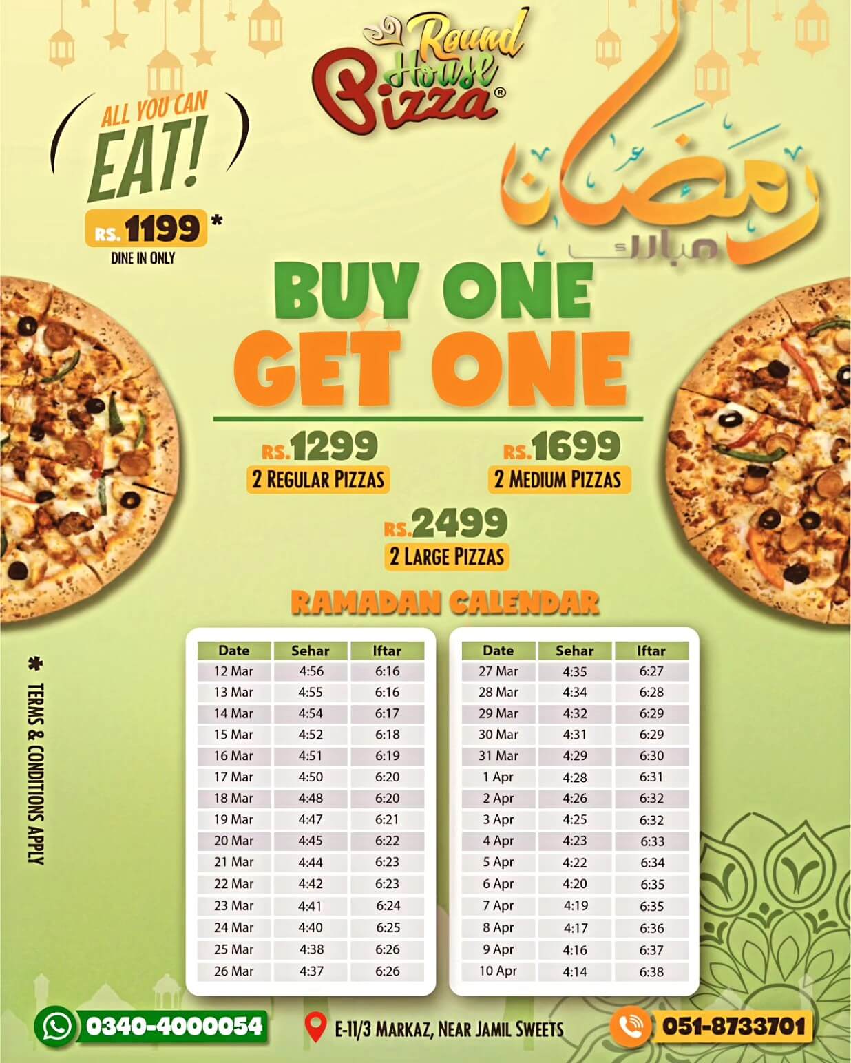 Ramadan Pizza Deals 2024 - Dominoes, California Pizza & More