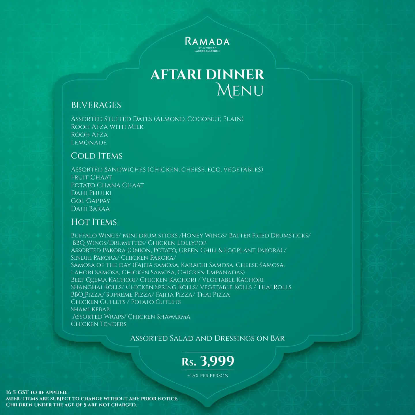 11 Spots For Luxury Iftar Buffet in Pakistan - Islamabad, Lahore, Karachi