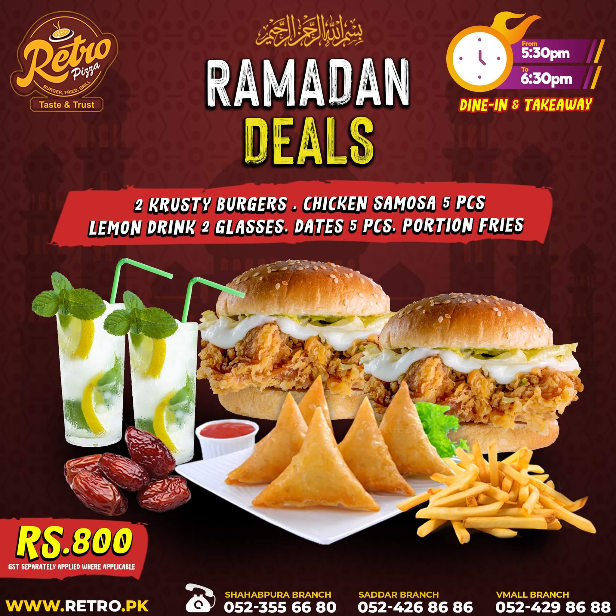 Retro Pizza Ramadan Deals 2024 - Unbeatable Deals to Enjoy